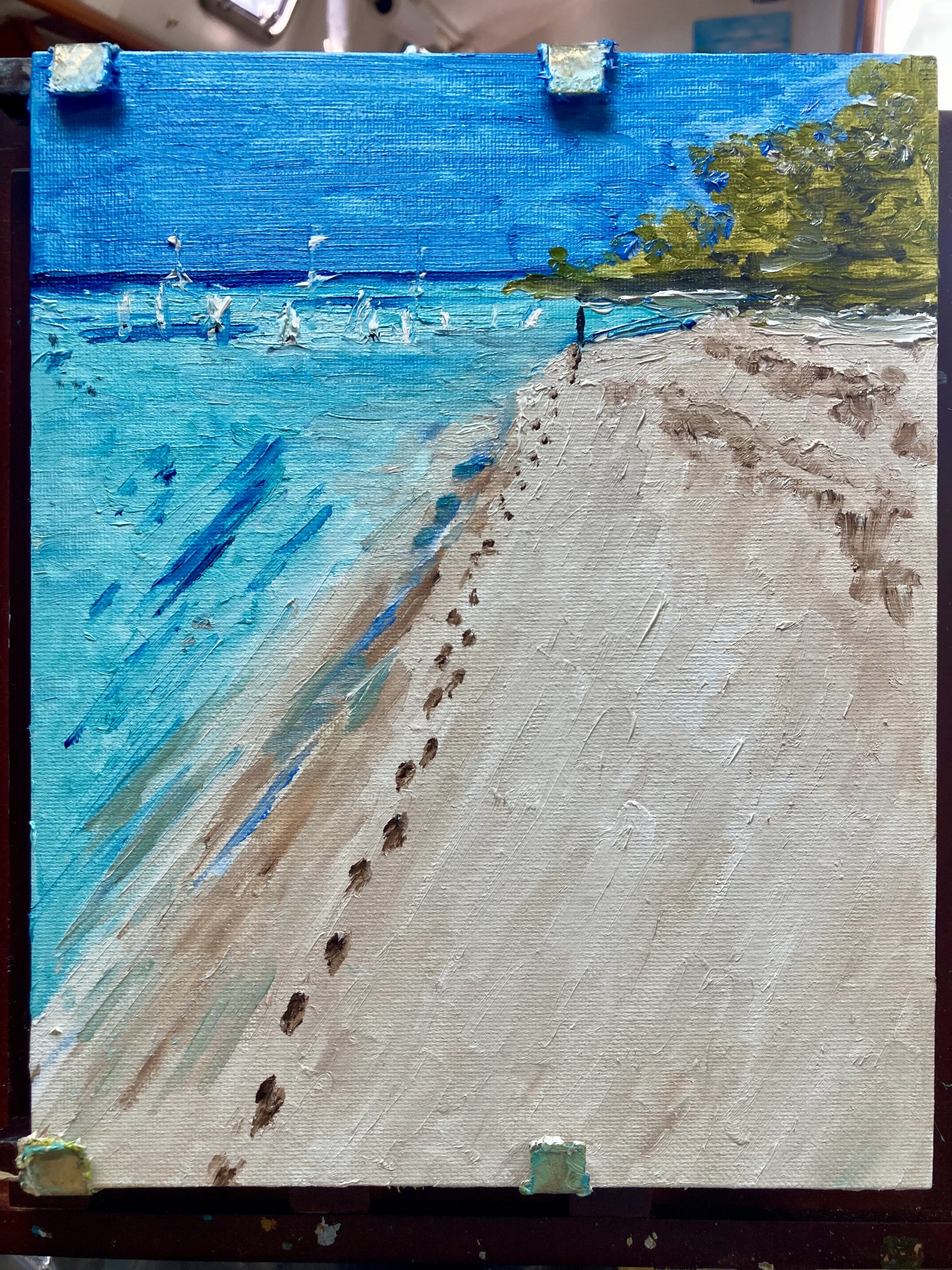 Sand Footsteps – Tree House Studio